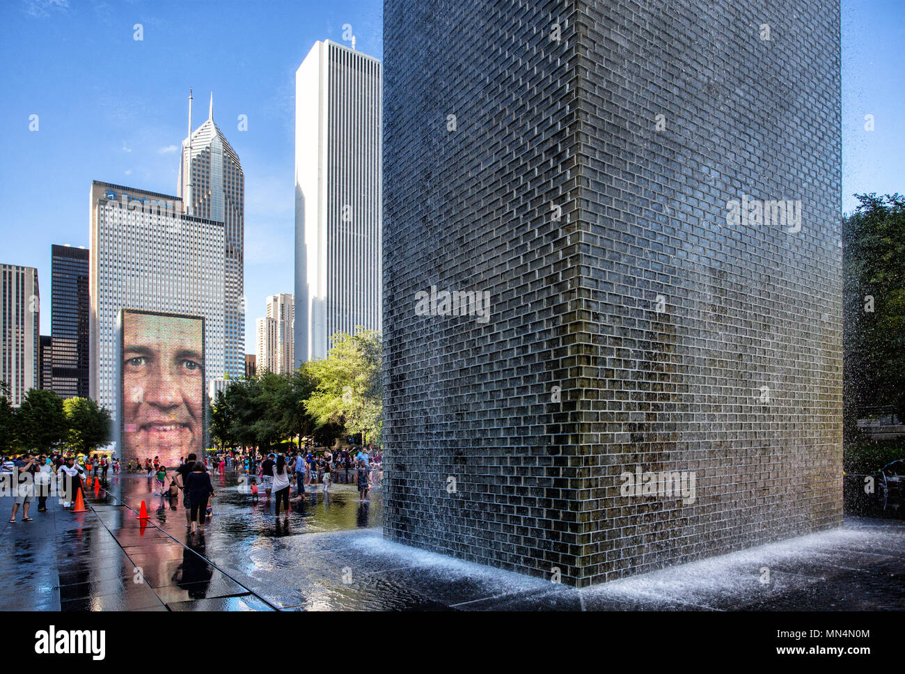 Millennium Park, Downtown, Chicago, Illinois, USA Stock Photo - Alamy