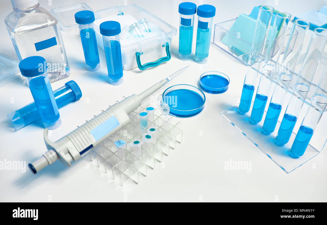 Scientific background with setup for an experiment with focus on ...