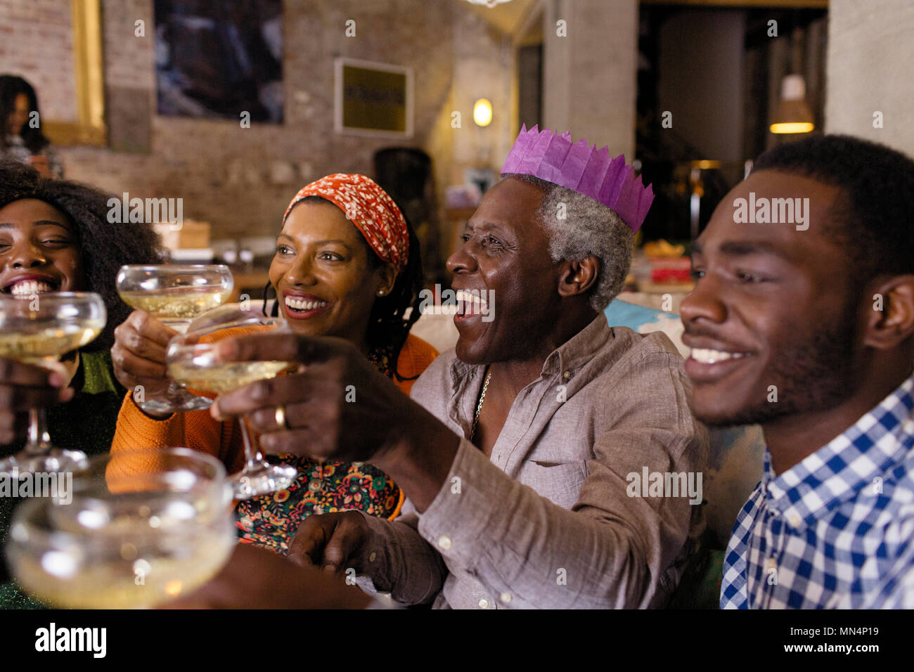 Wearing paper crown hi-res stock photography and images - Alamy