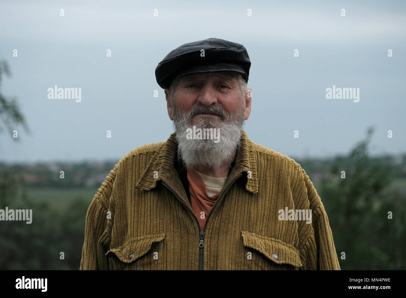 An elderly man in the city of Bender de facto official name Bendery ...