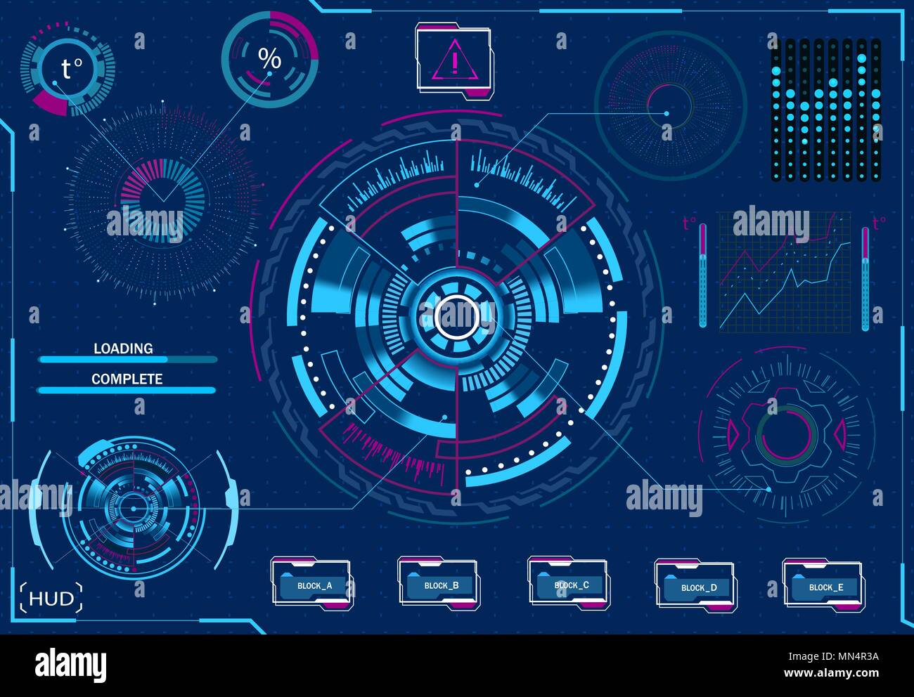 Computer management. Diagnostic equipment. Virtual graphic interface ...