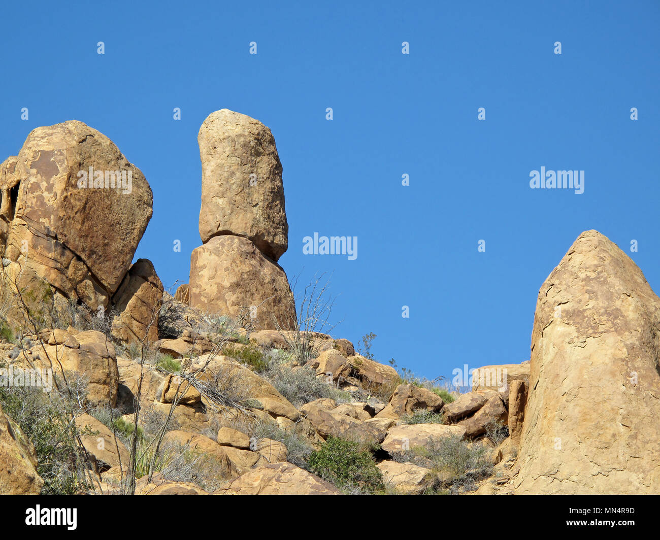 Grapevine Hills rock formations, Big Bend National Park, USA Stock ...