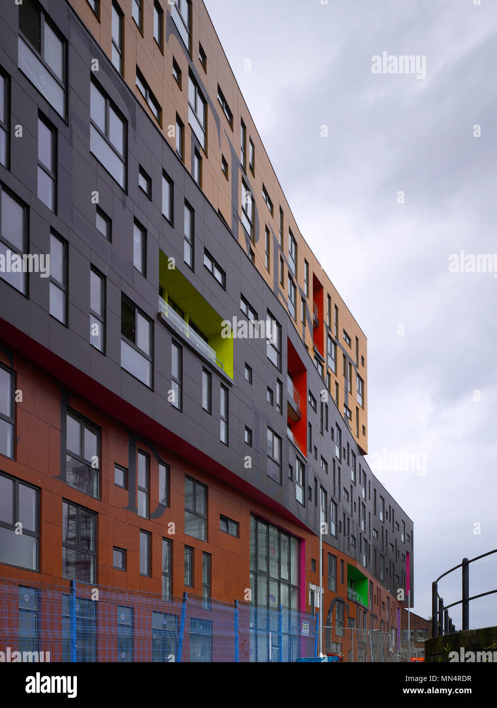 Detail of exterior facade. Chips, Manchester, United Kingdom. Architect ...