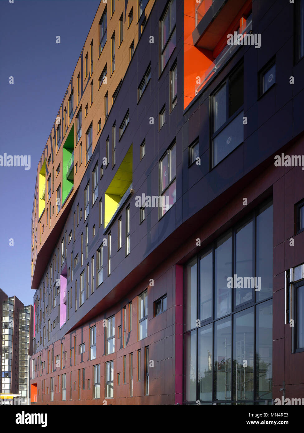 Detail of exterior facade. Chips, Manchester, United Kingdom. Architect ...