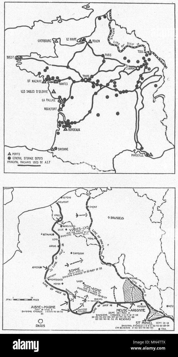 World war 1 map usa hi-res stock photography and images - Alamy