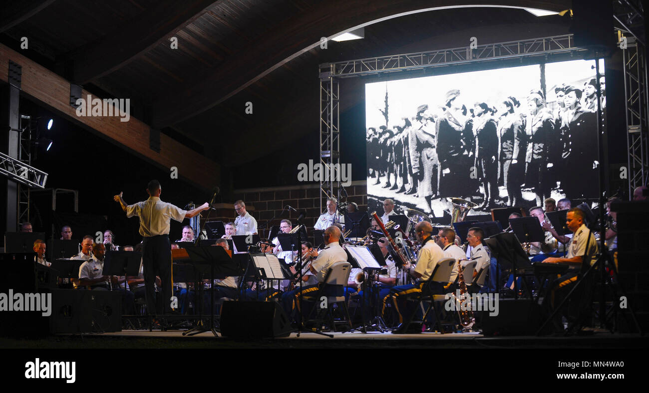 U.S. Army Training and Doctrine Command Band members perform during the ...