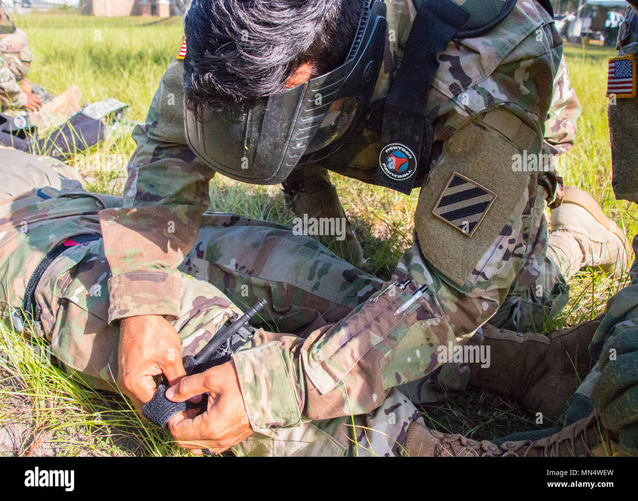 A Soldier of Charlie Company, 703rd Brigade Support Battalion, 2nd ...