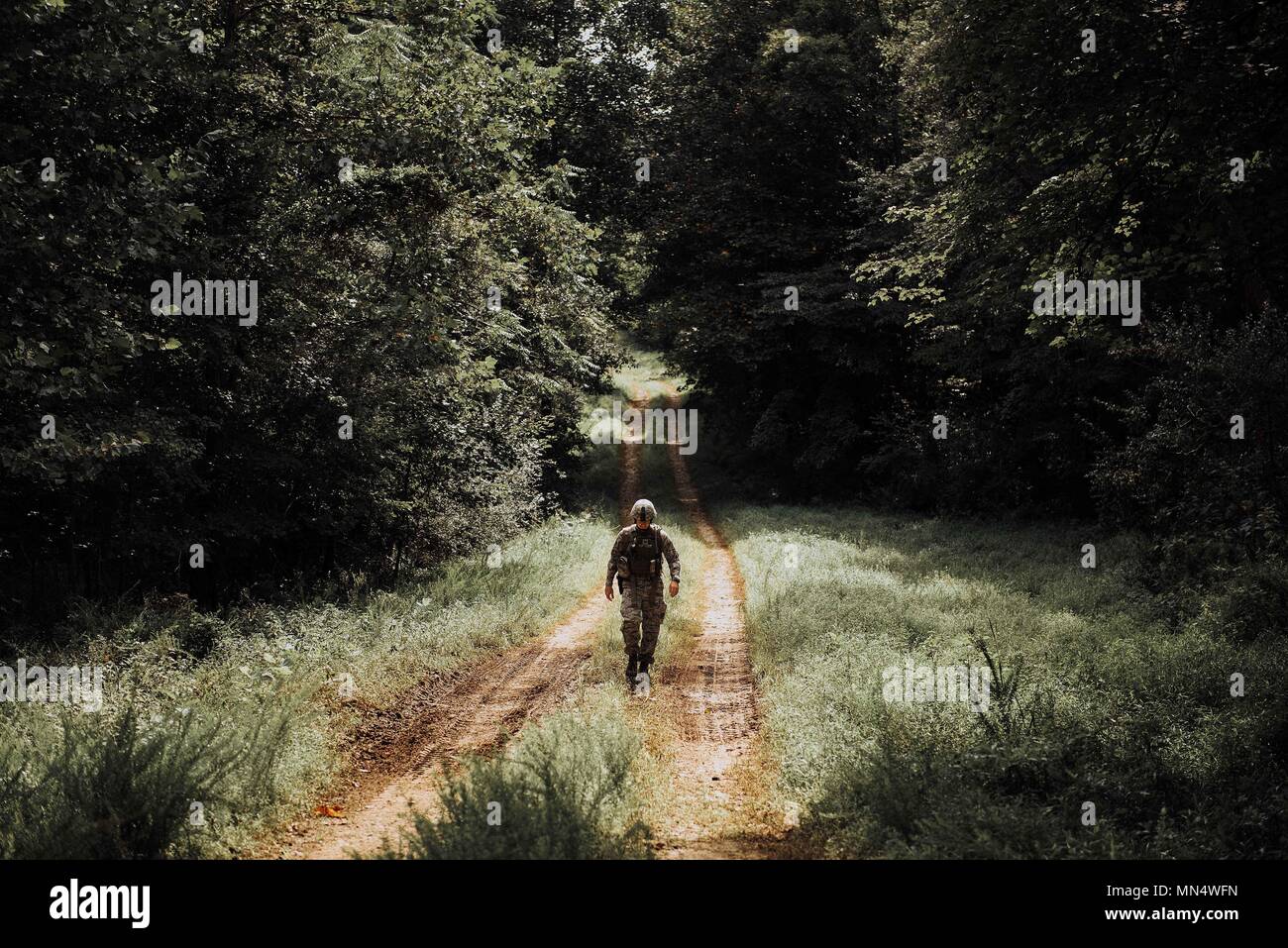 Tech. Sgt. Logan Ray, 11th Security Support Squadron training NCO in ...