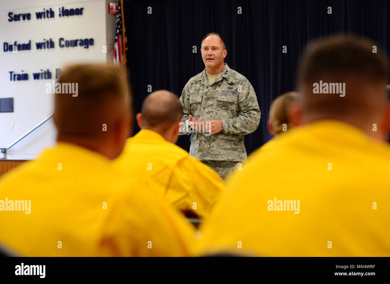 Maj. Gen. Michael Stencel, The Adjutant General, Oregon, addresses ...