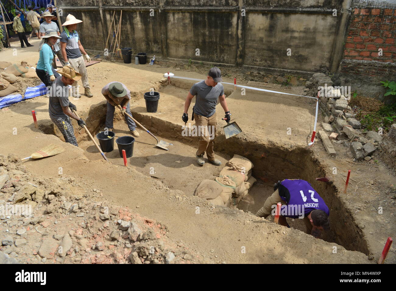 Defense POW/MIA Accounting Agency (DPAA) recovery team members work at ...
