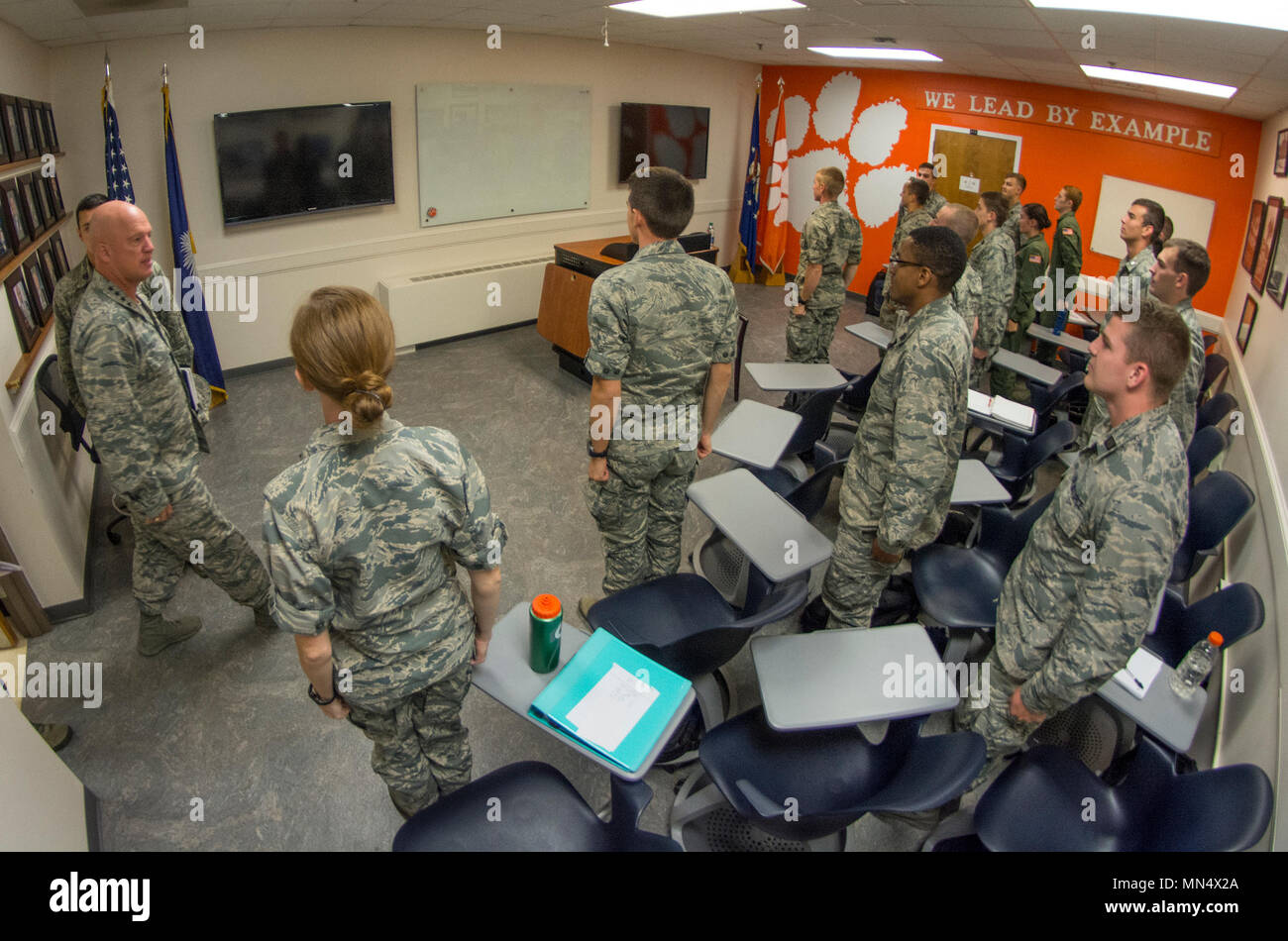 Clemson University Air Force Reserve Officers’ Training Corps senior ...