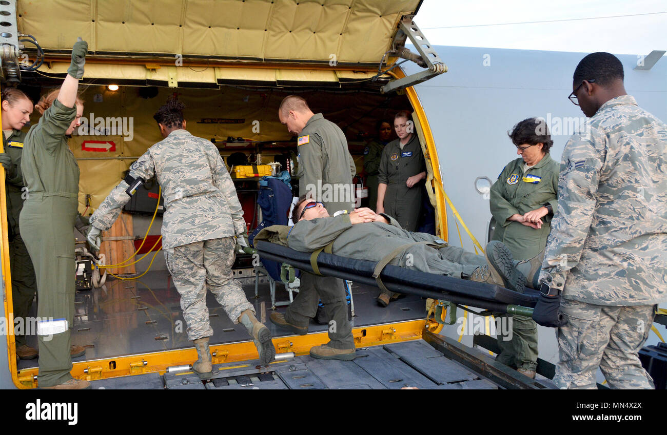 A medical team from the 932nd Aeromedical Evacuation Squadron at Scott ...