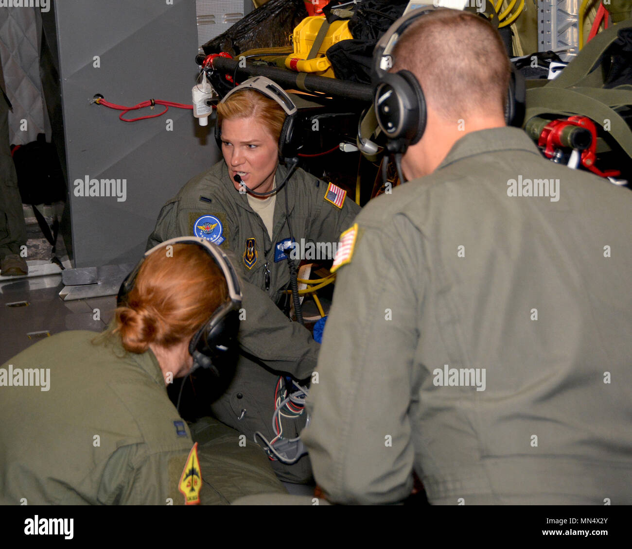 Flight nurse, 1st Lt. Elizabeth Erdman, 932nd Aeromedical Evacuation ...