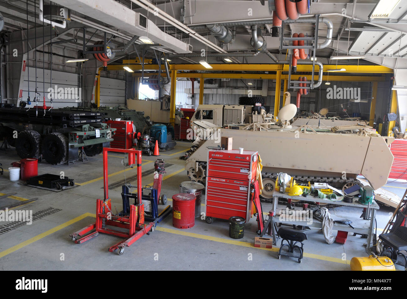 A 99th Regional Support Command Equipment Concentration Site (ECS) shop ...