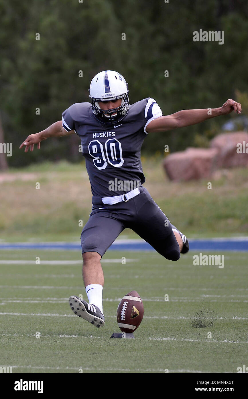 Cadet Candidate Hardy Trafford kicks as the U.S. Air Force Academy ...