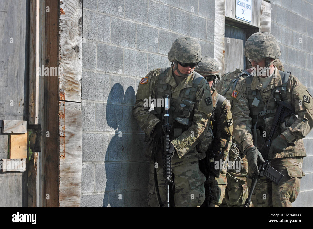 U.S. Army Reserve Sgt. 1st Class Timothy Parkinson, right, with the ...