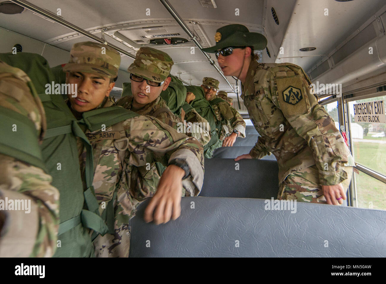 Drill sergeants in the newly activated 2nd Battalion, 48th Infantry ...