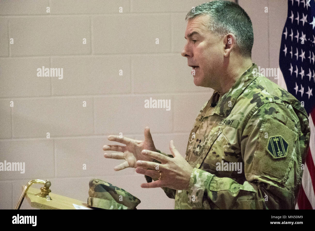 Maj. Gen. Michael Stone, Task Force 46 Commander, is questioned by ...