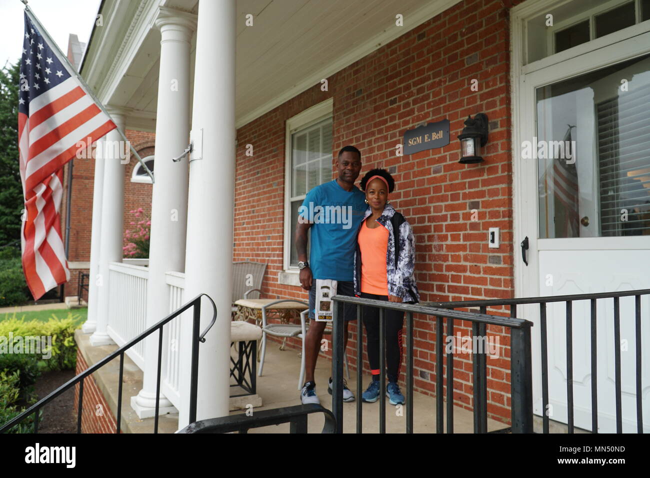 Sgt. Maj. Edward Bell and his wife, Lisa, are serving as the first ...