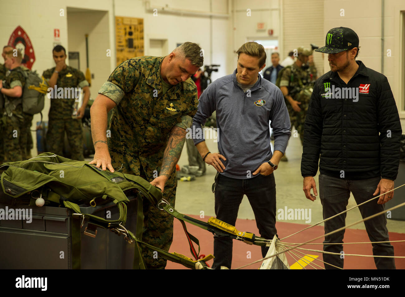U.S. Marine Corps Master Gunnery Sgt. Brad Dean, battalion operations ...