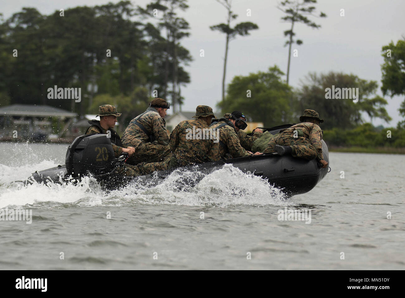 U.S Marines with 2nd Reconnaissance Battalion, 2nd Marine Division ...