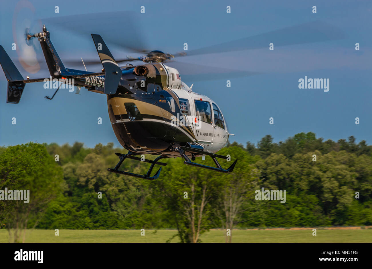 A Vanderbilt University Medical Center Life Flight helicopter assisted ...