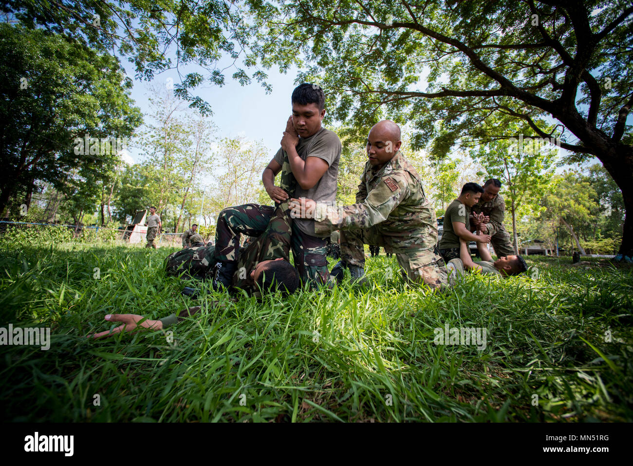 U.S. Air Force Tech. Sgt. William Walker, a cadre instructor with 736th ...