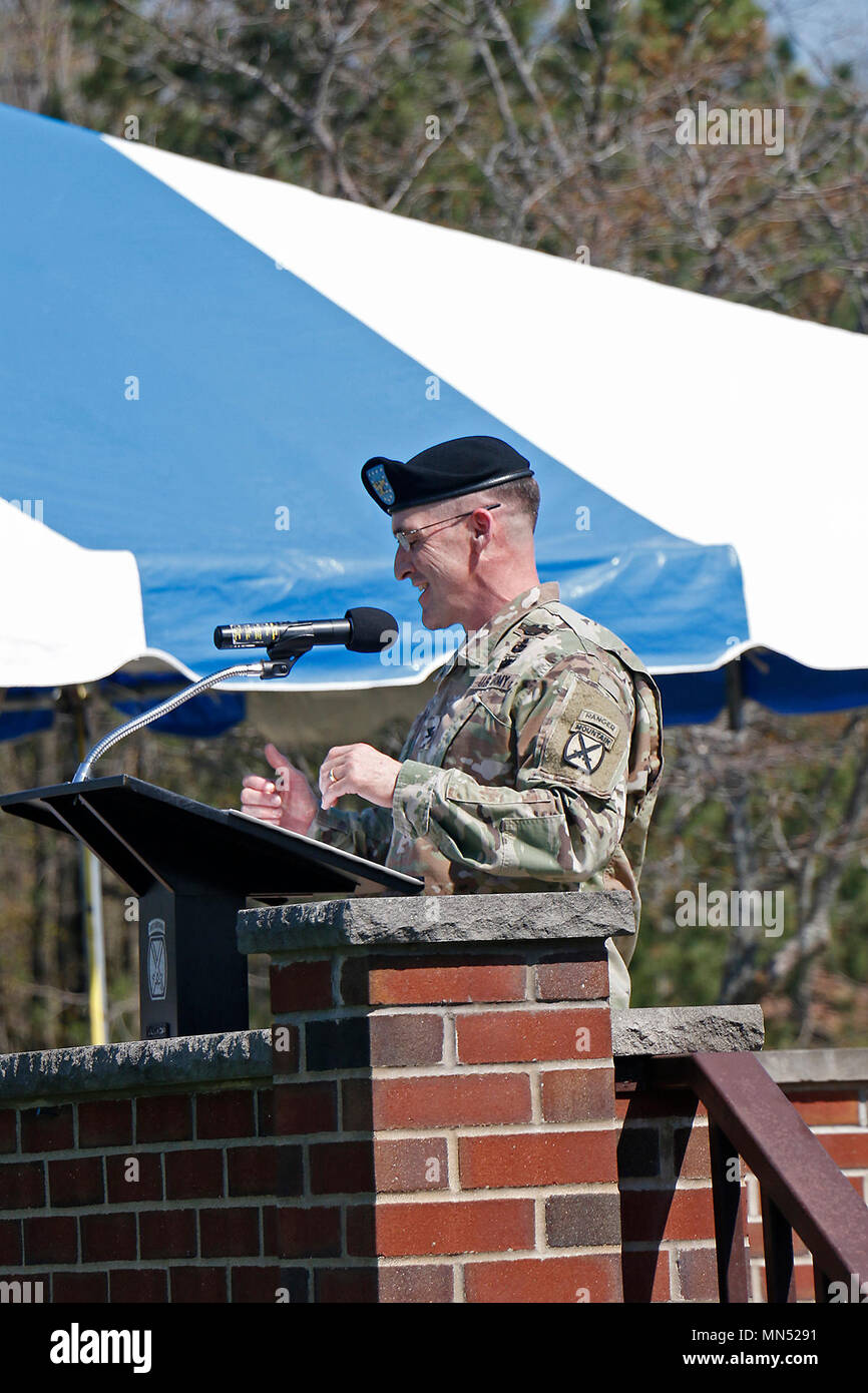 Col. Scott Himes, the outgoing commander of 2nd Brigade Combat Team ...