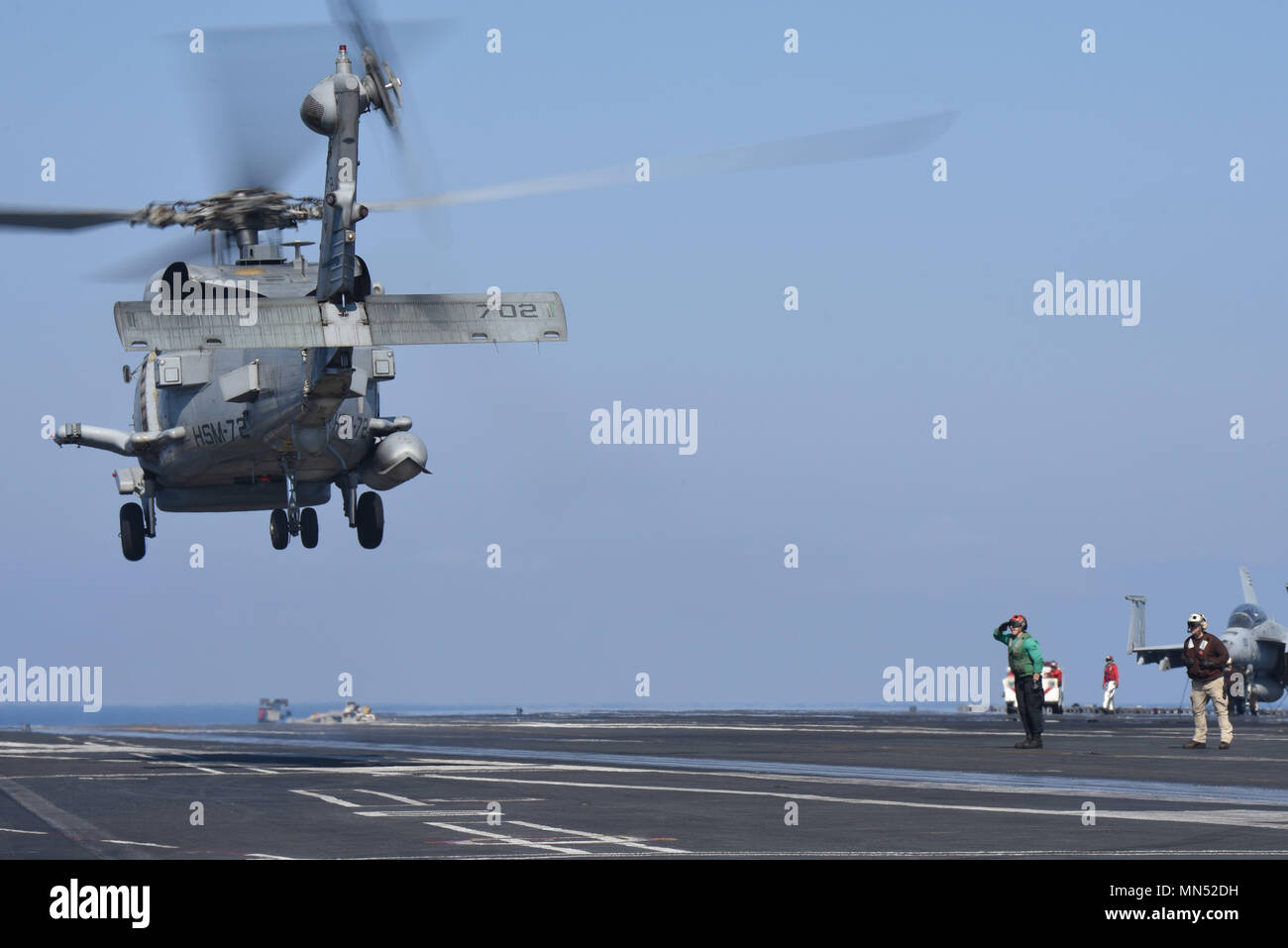 180509-N-EA818-0605 MEDITERRANEAN SEA (May 9, 2018) An MH-60R Seahawk ...