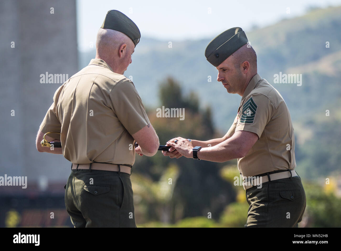Sgt. Maj. Travis DeBarr, battalion sergeant major, Advanced Infantry ...
