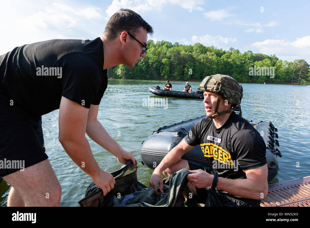 Soldiers assigned to the 5th Ranger Training Battalion (5th RTB ...