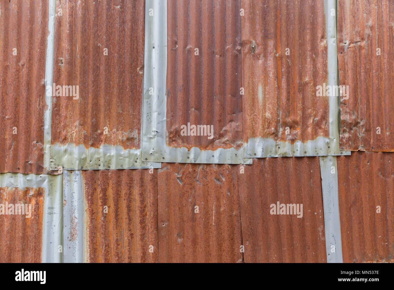 Rusted Corrugated Metal Panels