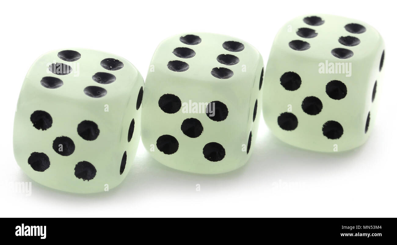 Two dices over white background Stock Photo - Alamy