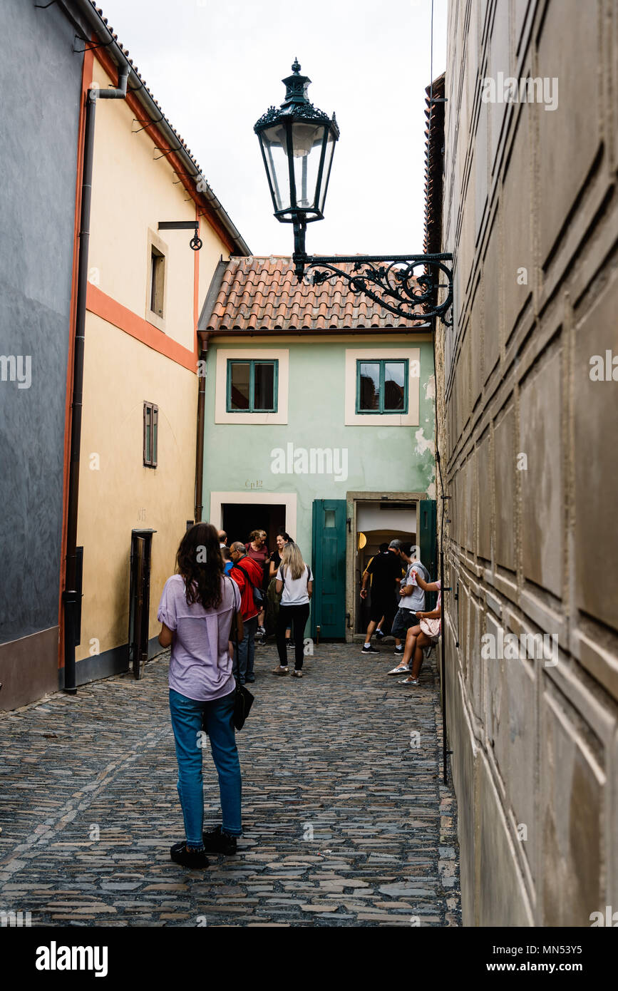 The golden lane at prague castle hi-res stock photography and images ...