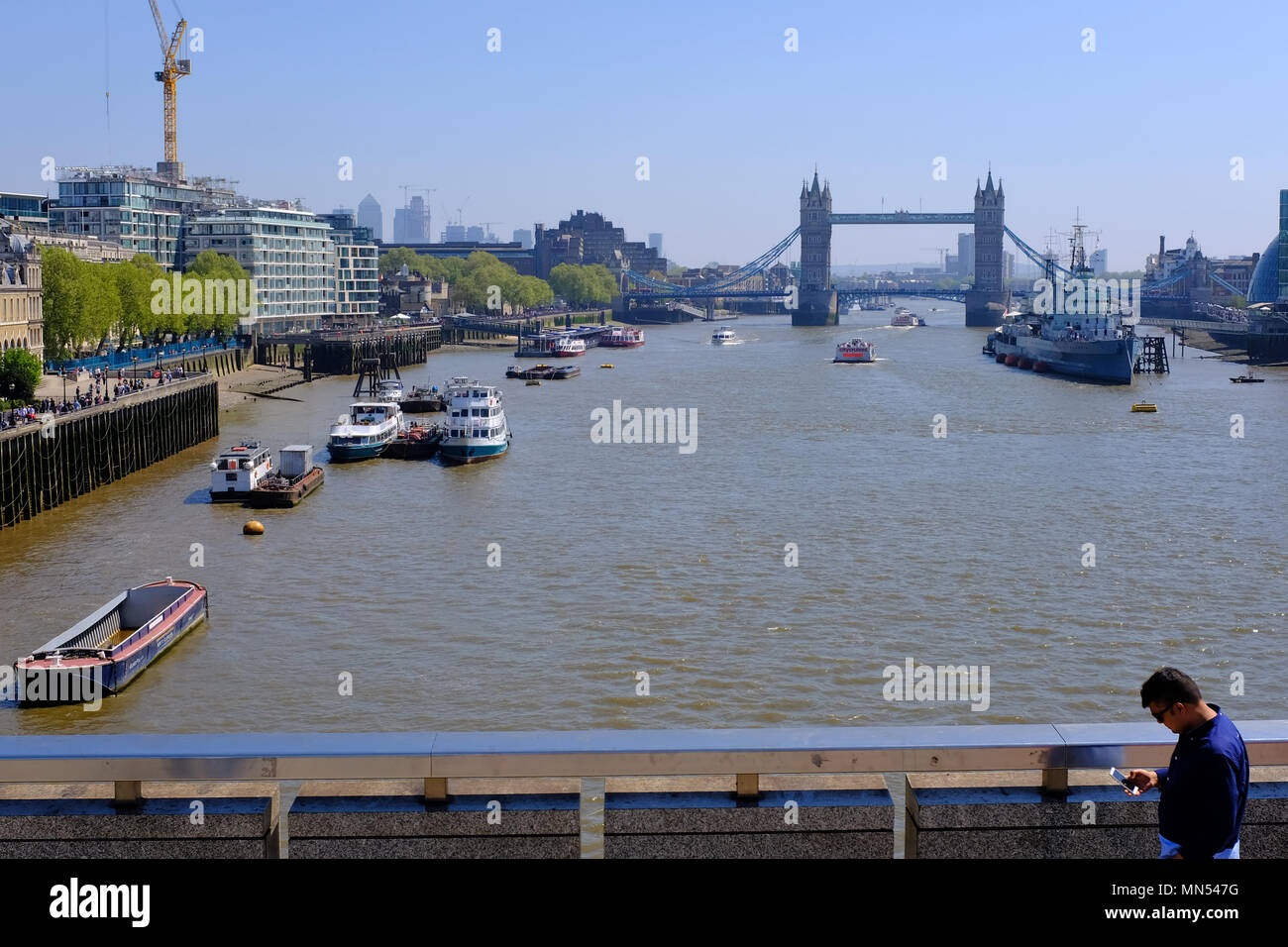 View from london bridge hi-res stock photography and images - Alamy