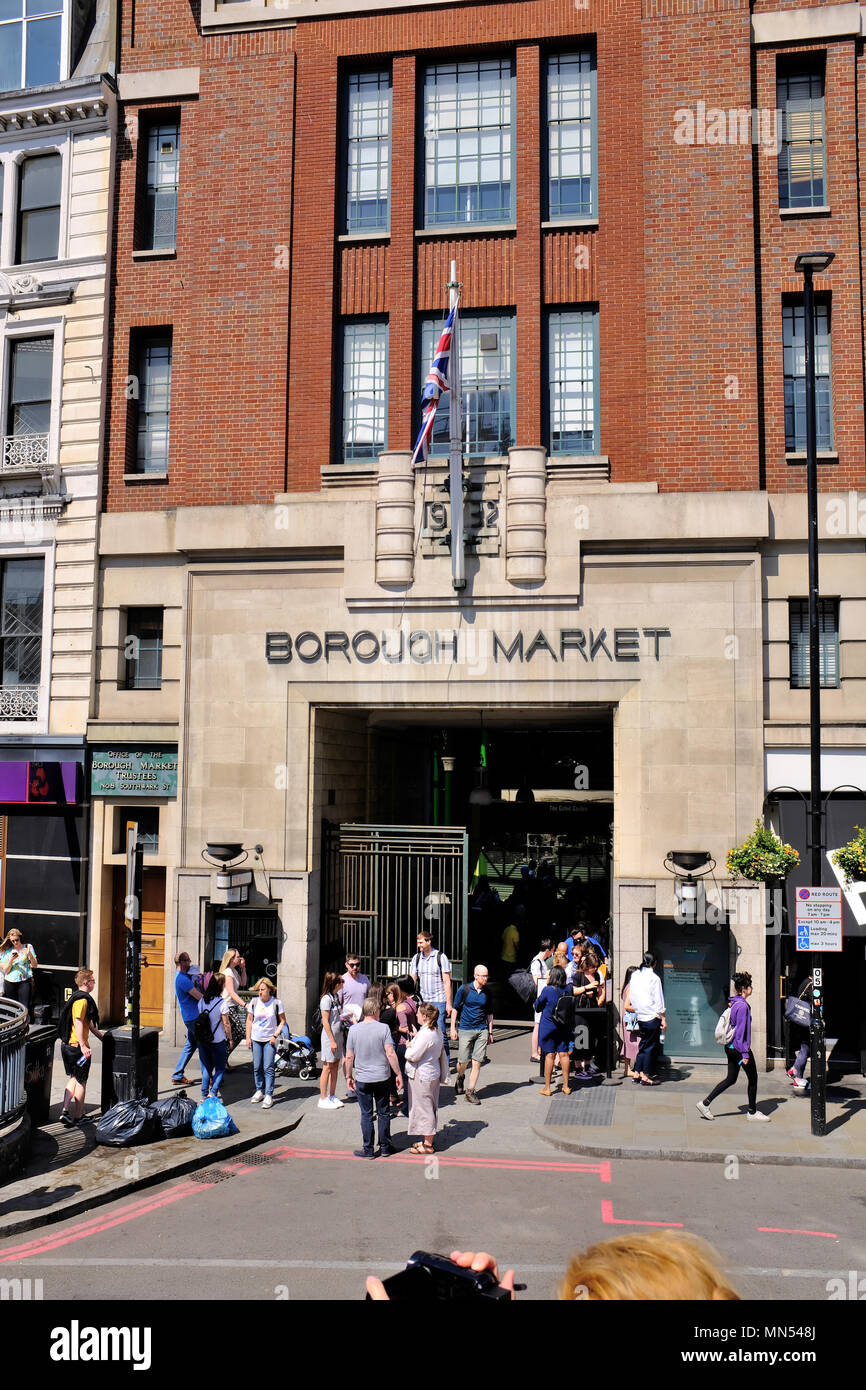 Borough Market in Borough High Street London Stock Photo - Alamy