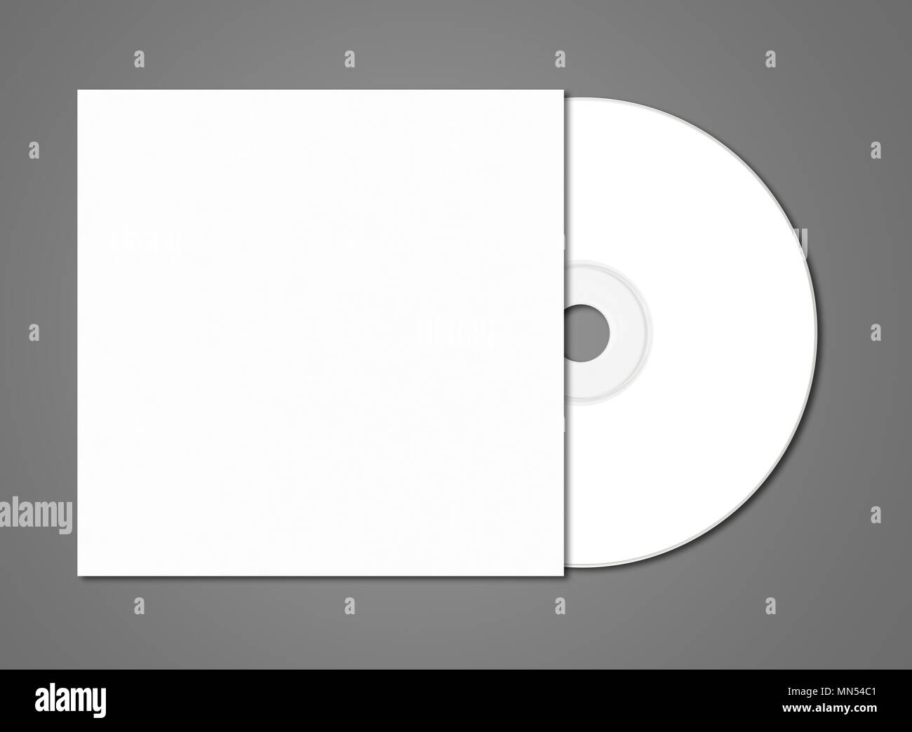 White CD - DVD and cover mockup template isolated on dark grey ...