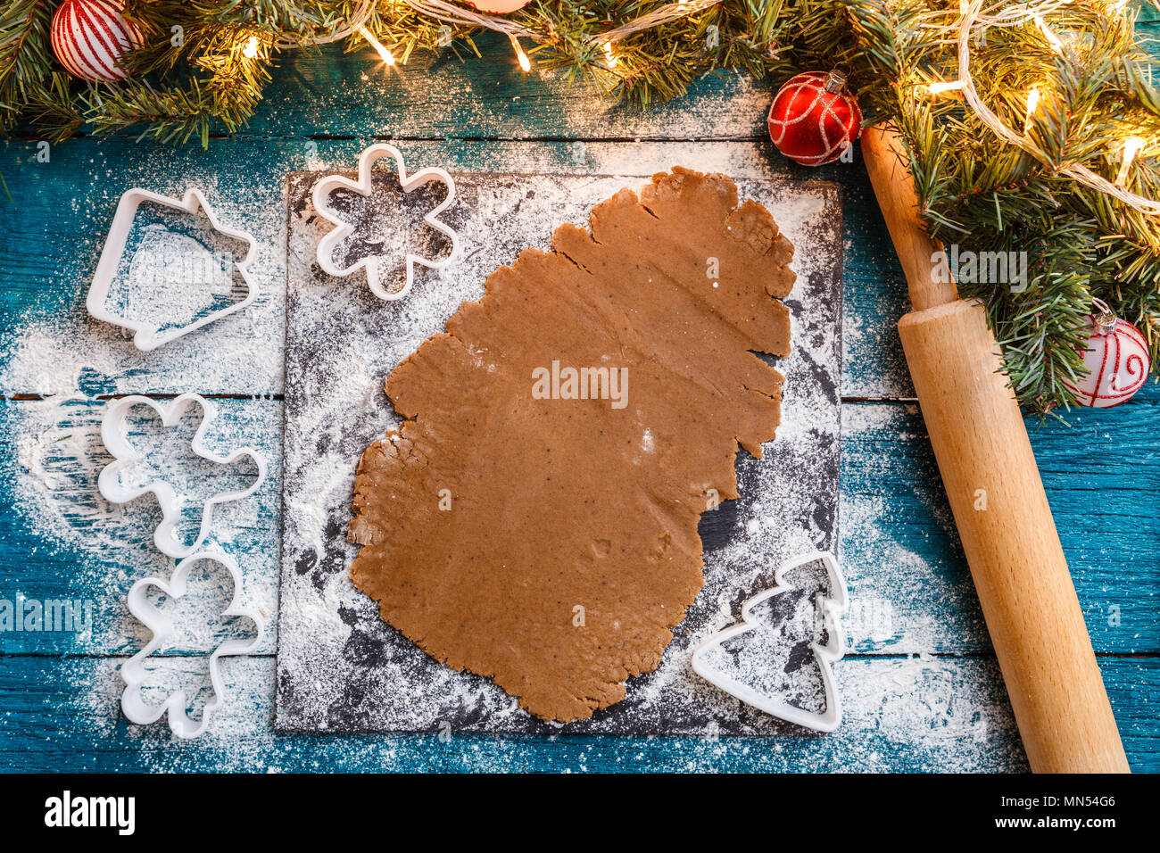 Christmas tree beautiful garlands image hi-res stock photography and ...