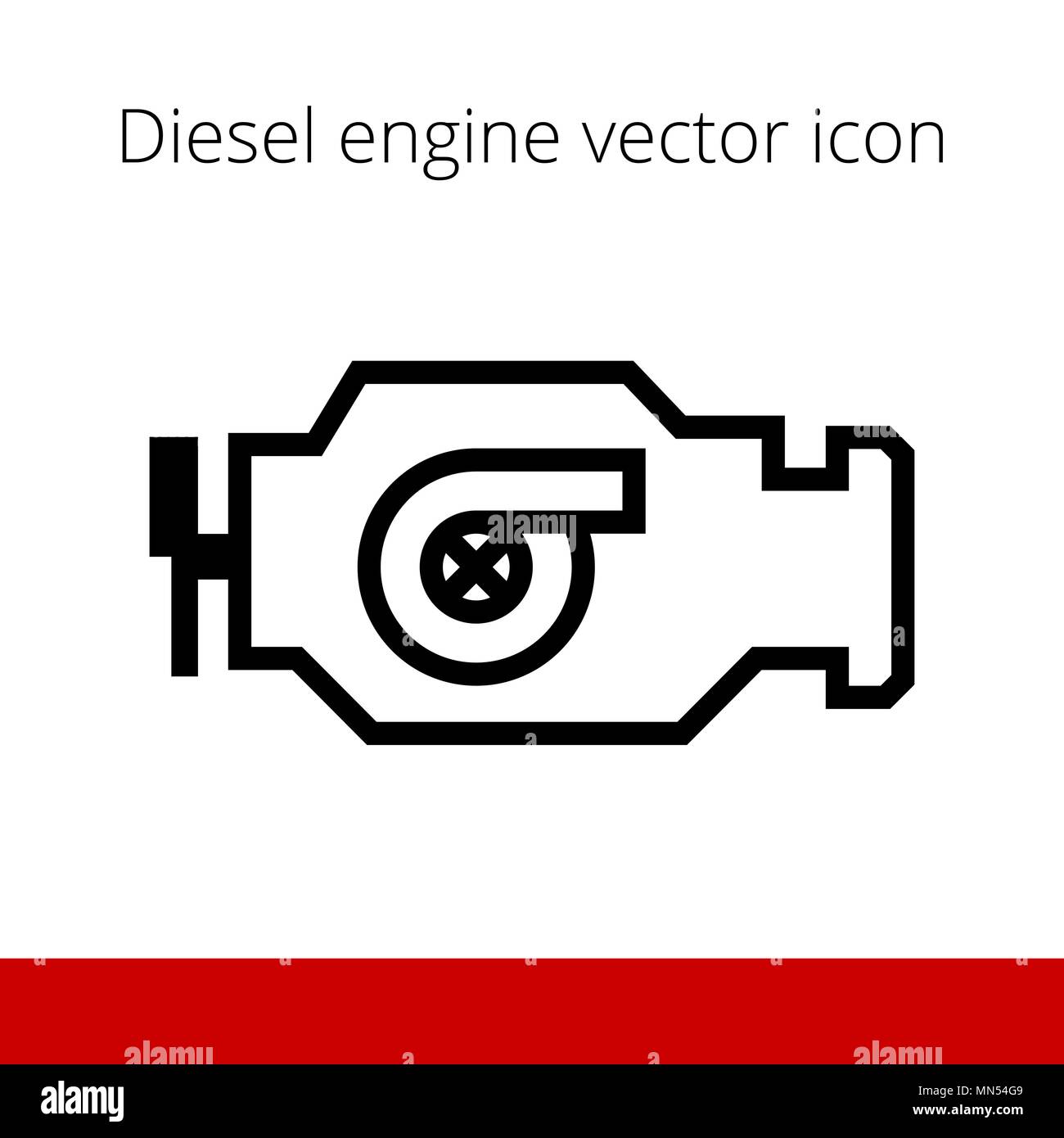 scheme of diesel engine. isolated Stock Vector Image & Art - Alamy