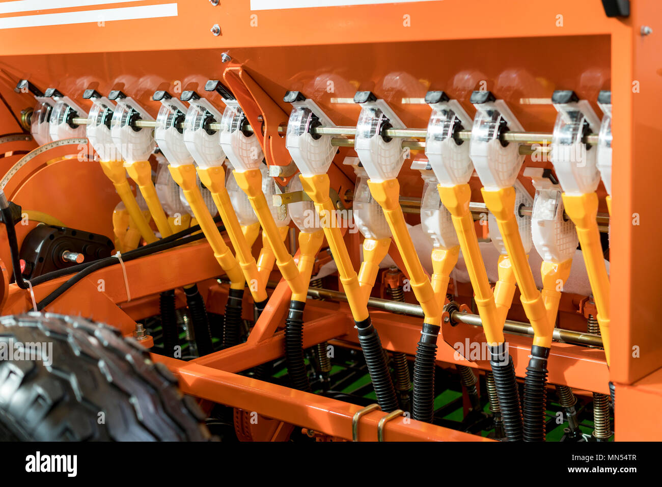 Industrial springs are seen at a agricultural fair Stock Photo - Alamy