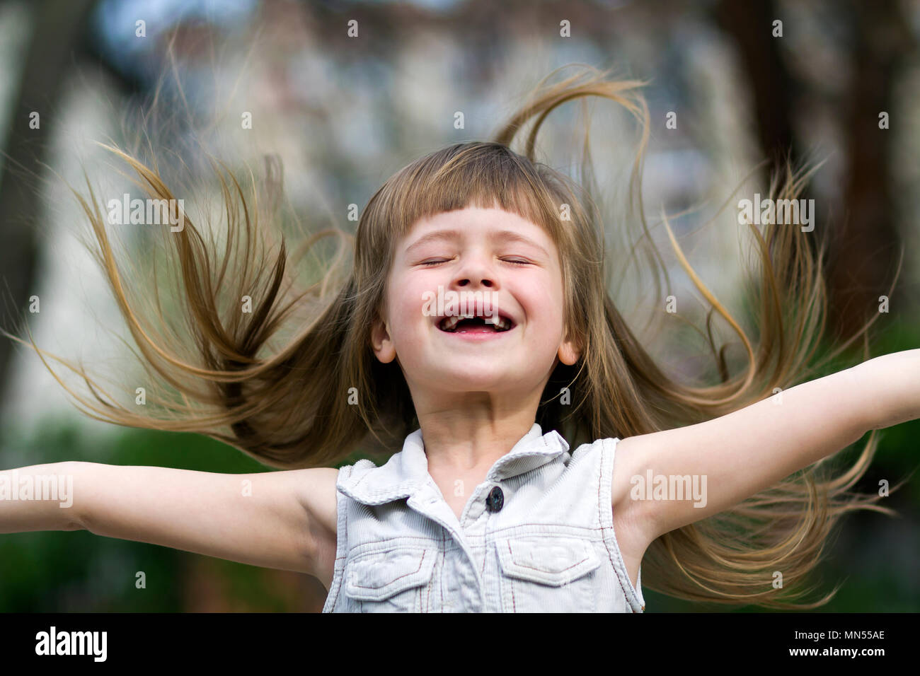 Wind blown in face hi-res stock photography and images - Alamy
