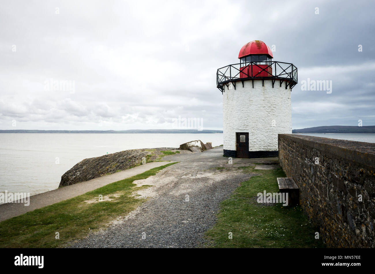 Old white lighthouse near hi-res stock photography and images - Alamy