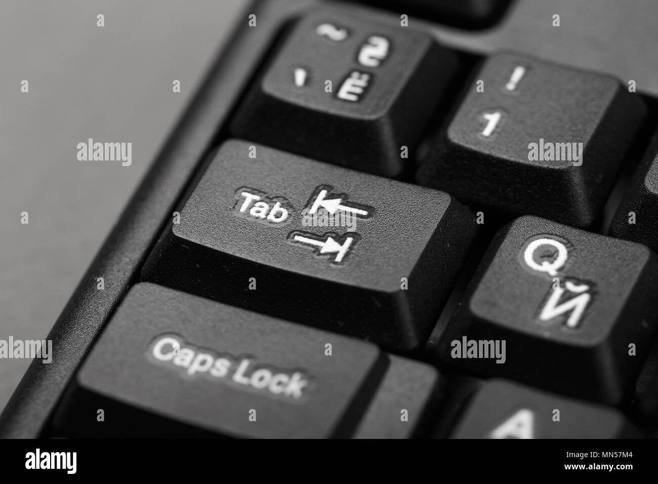 keyboard shortcuts close-up, keyboard black, office equipment Stock ...