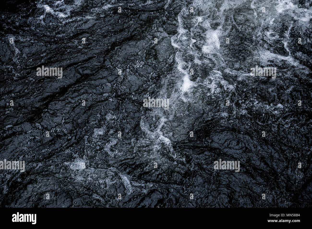 Abstract dark blue Waterfall wave water background texture Stock Photo ...