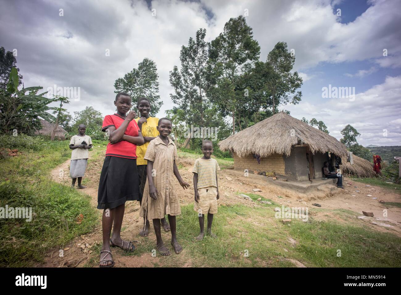 Congo town village hi-res stock photography and images - Alamy