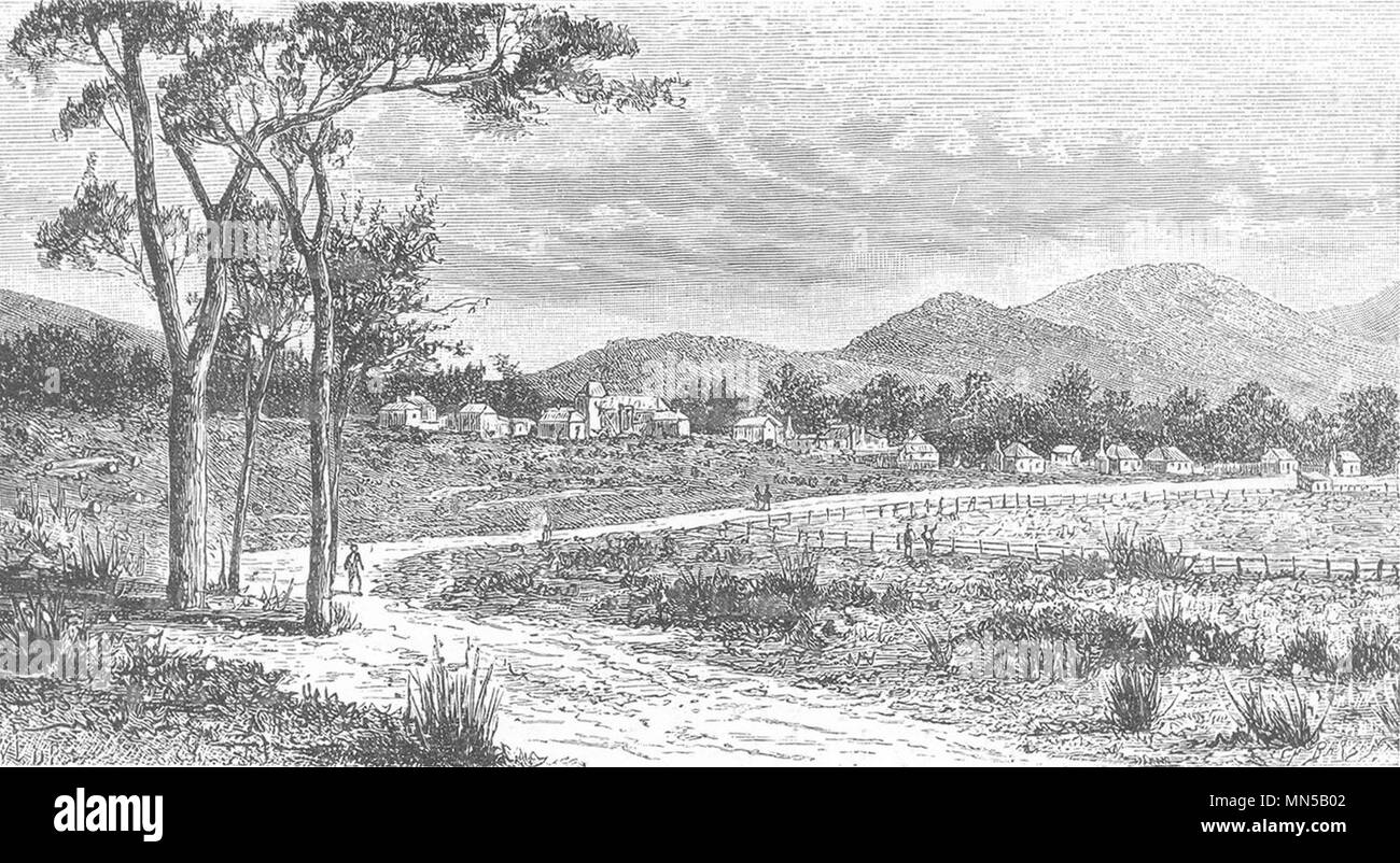 AUSTRALIA. Coranderrk Station 1886 old antique vintage print picture ...