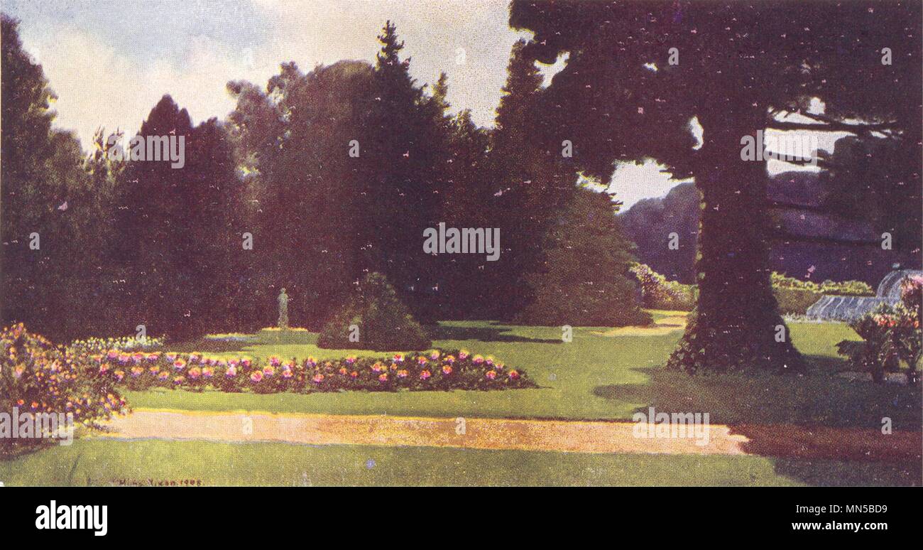 HOLLAND. The Palace Gardens, Het Loo 1916 old antique vintage print picture Stock Photo - Alamy