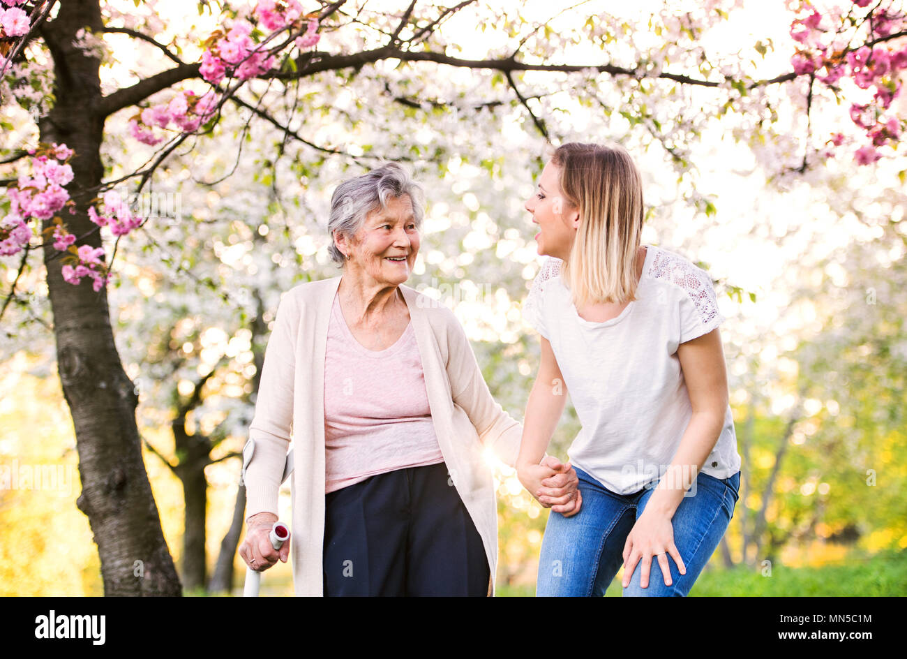 Grandma Walking High Resolution Stock Photography and Images - Alamy