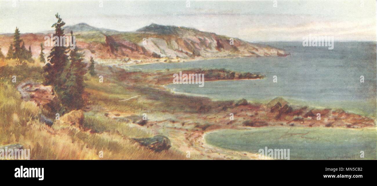CANADA. The Canadian Lake Region. North shore, Lake Superior 1907 old ...