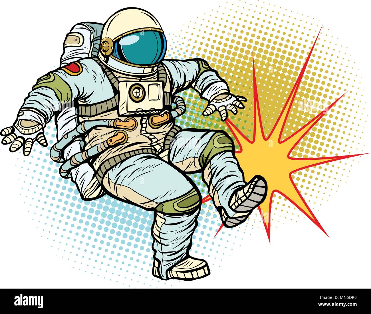 Astronaut Kicked
